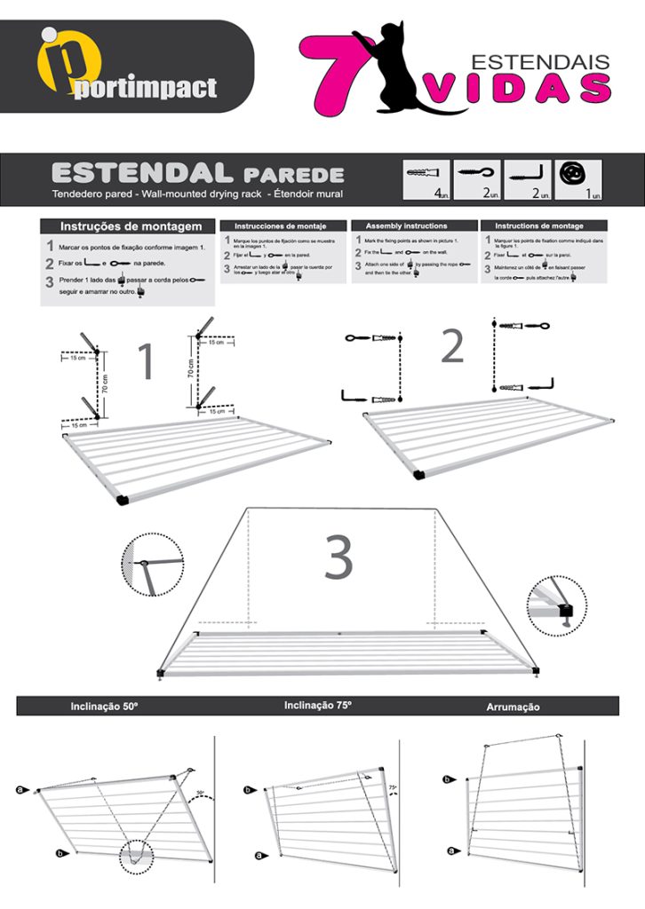 Estendal Alumínio Parede - Portimpact